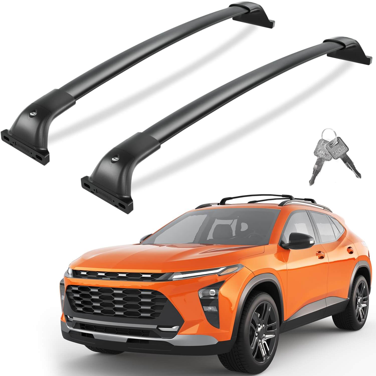 Lockable 260lbs Roof Rack Cross Bars Compatible with Chevrolet Trax 20